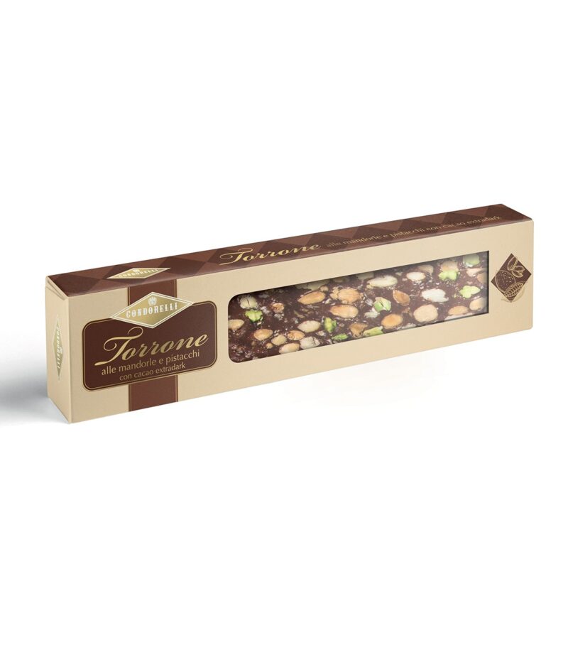 Stecca di torrone morbido Cacao extradark - Condorelli