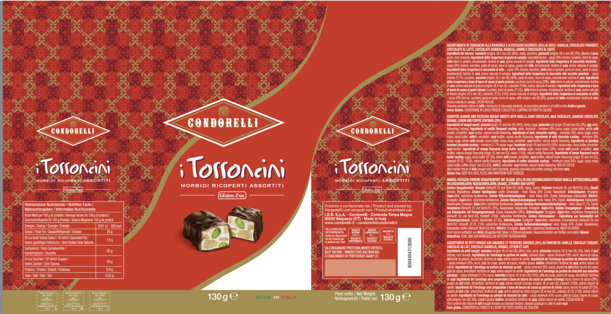 Torroncini assortiti 130g - Condorelli